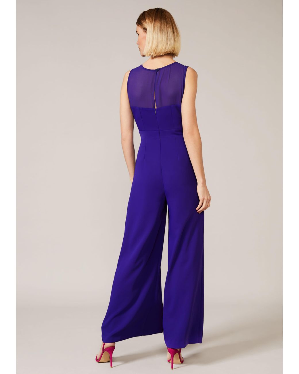 Phase Eight Jose Wide Leg Jumpsuit in Blue | Lyst UK