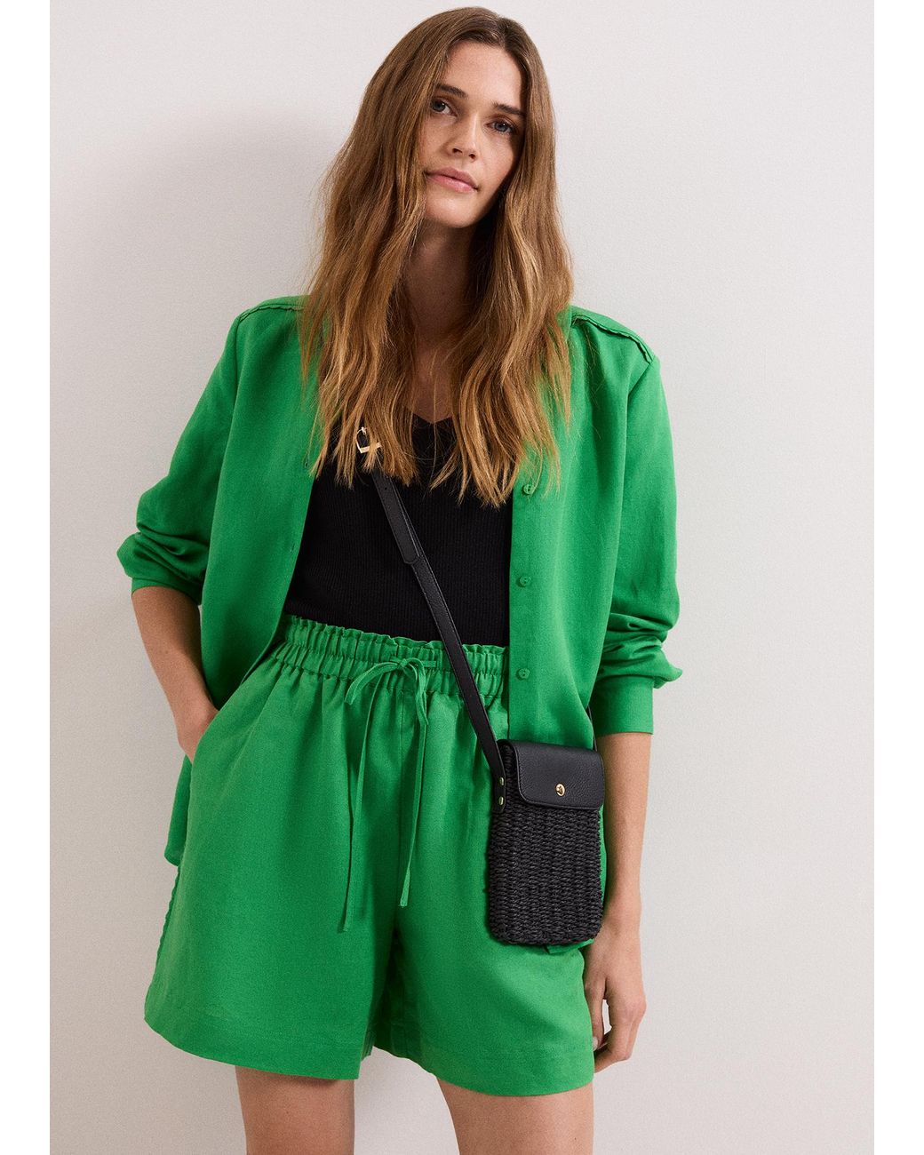 Phase Eight Straw Phone Case in Green | Lyst UK