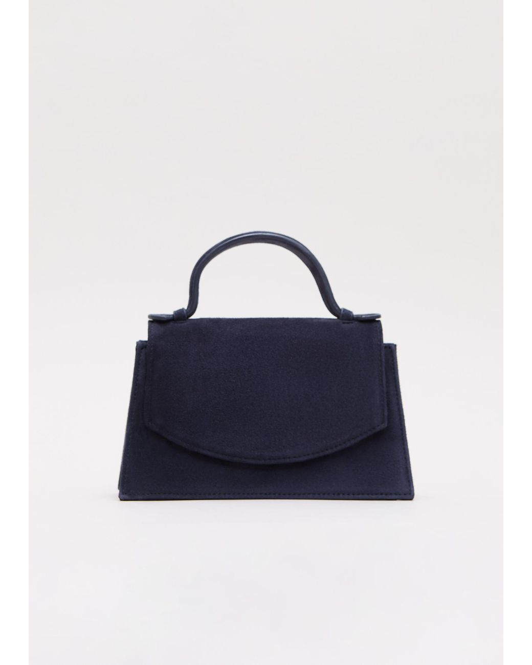 Phase Eight Suede Top Handle Bag in Blue | Lyst UK
