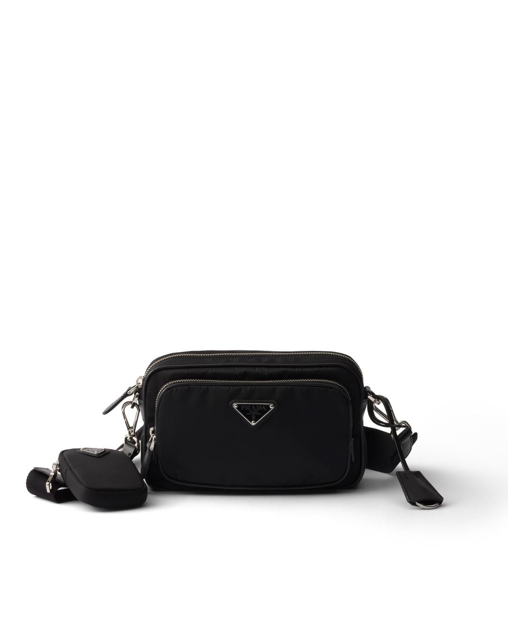 Prada Re-Nylon Mini Shoulder Bag in Black | Lyst