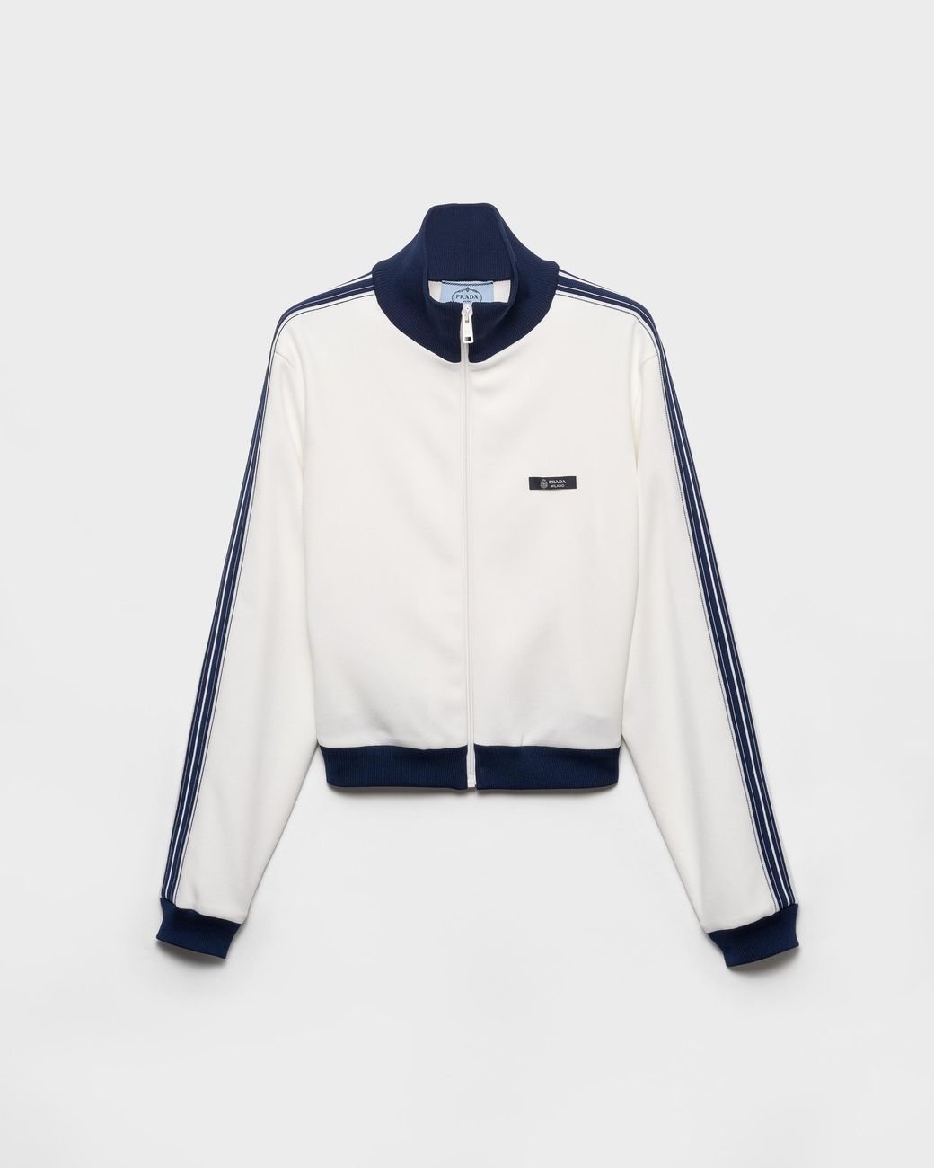 Prada Fleece Jacket in Blue | Lyst UK