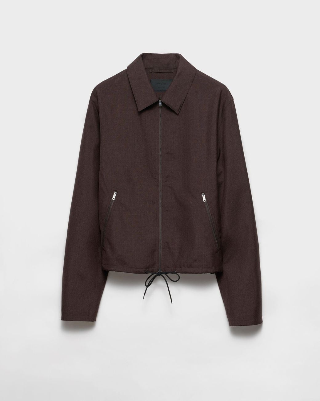 Prada Mohair And Silk Blouson Jacket in Brown for Men | Lyst