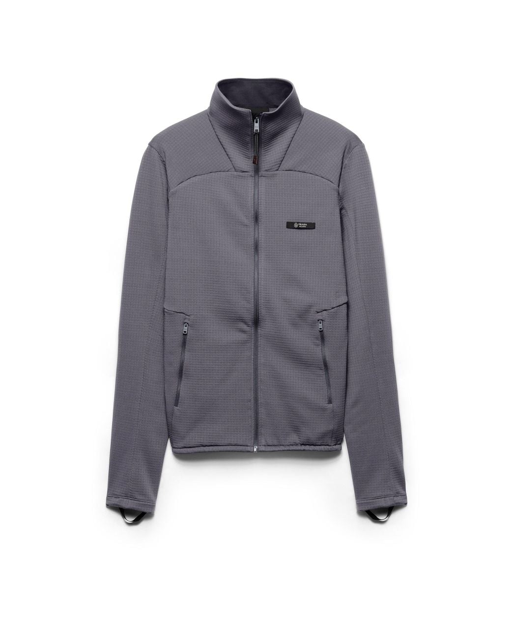 Prada Technical Fabric Blouson Jacket in Blue for Men | Lyst UK