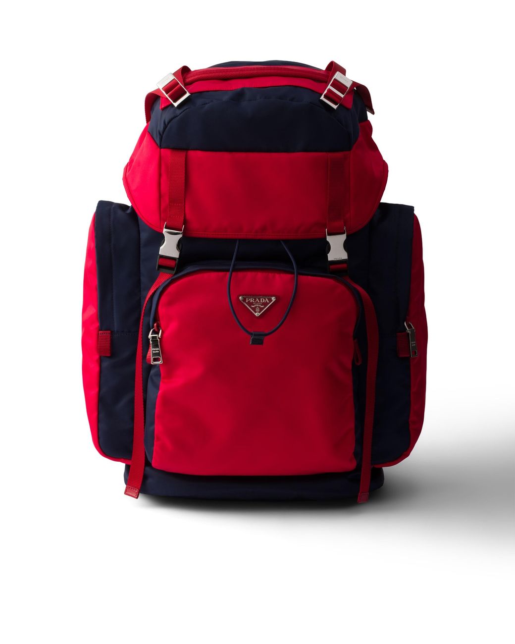 Prada Re-Nylon Backpack, Baltic in Red for Men | Lyst