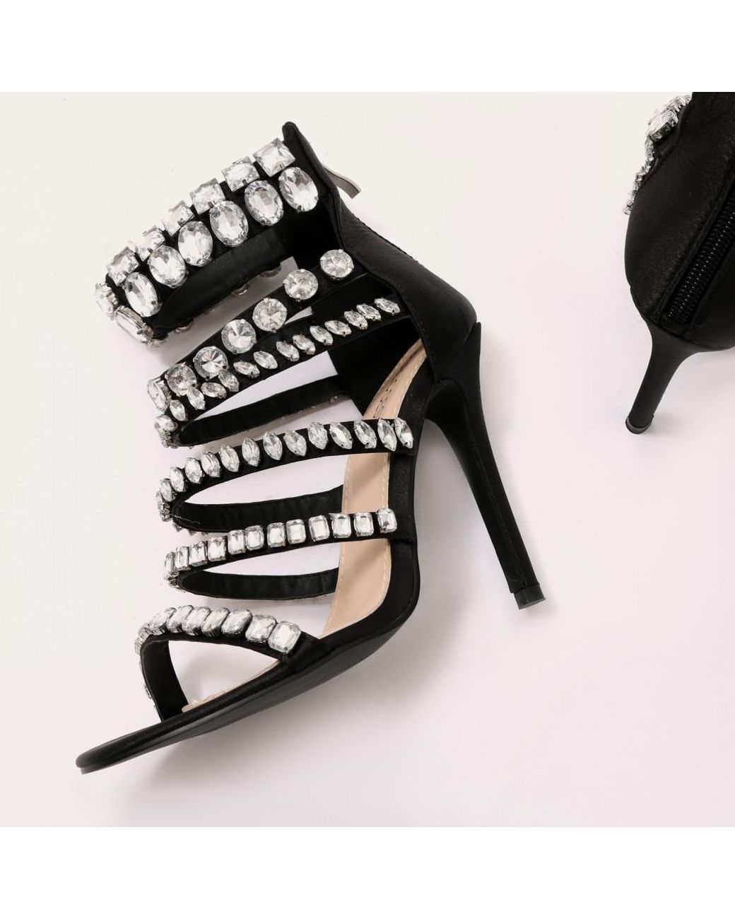 Black Diamond Strappy Heel