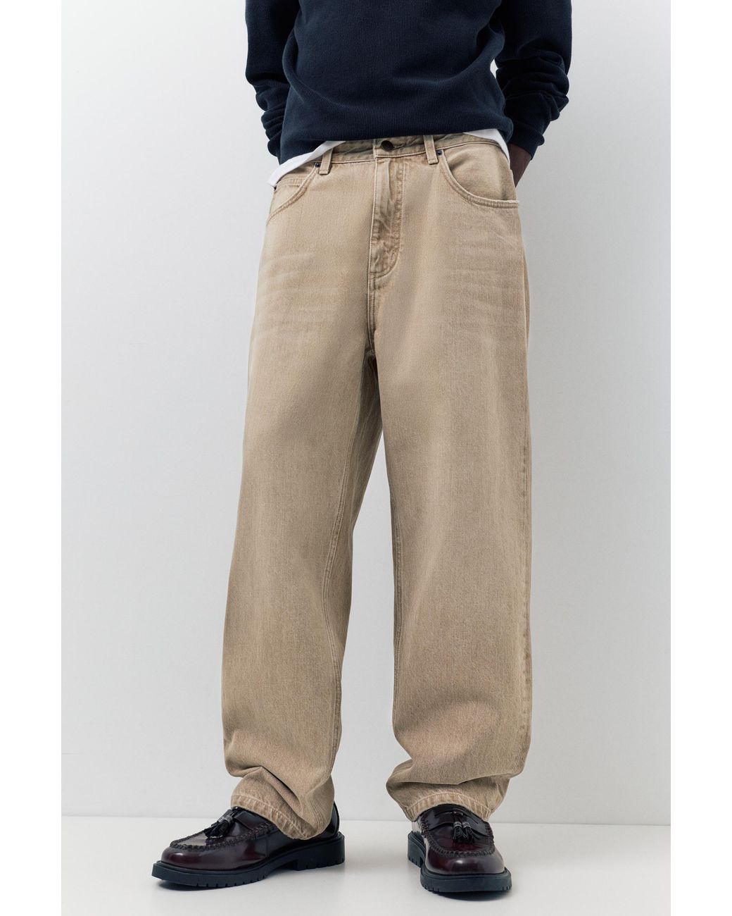 Pull&Bear Baggy Jeans in Blue for Men | Lyst UK