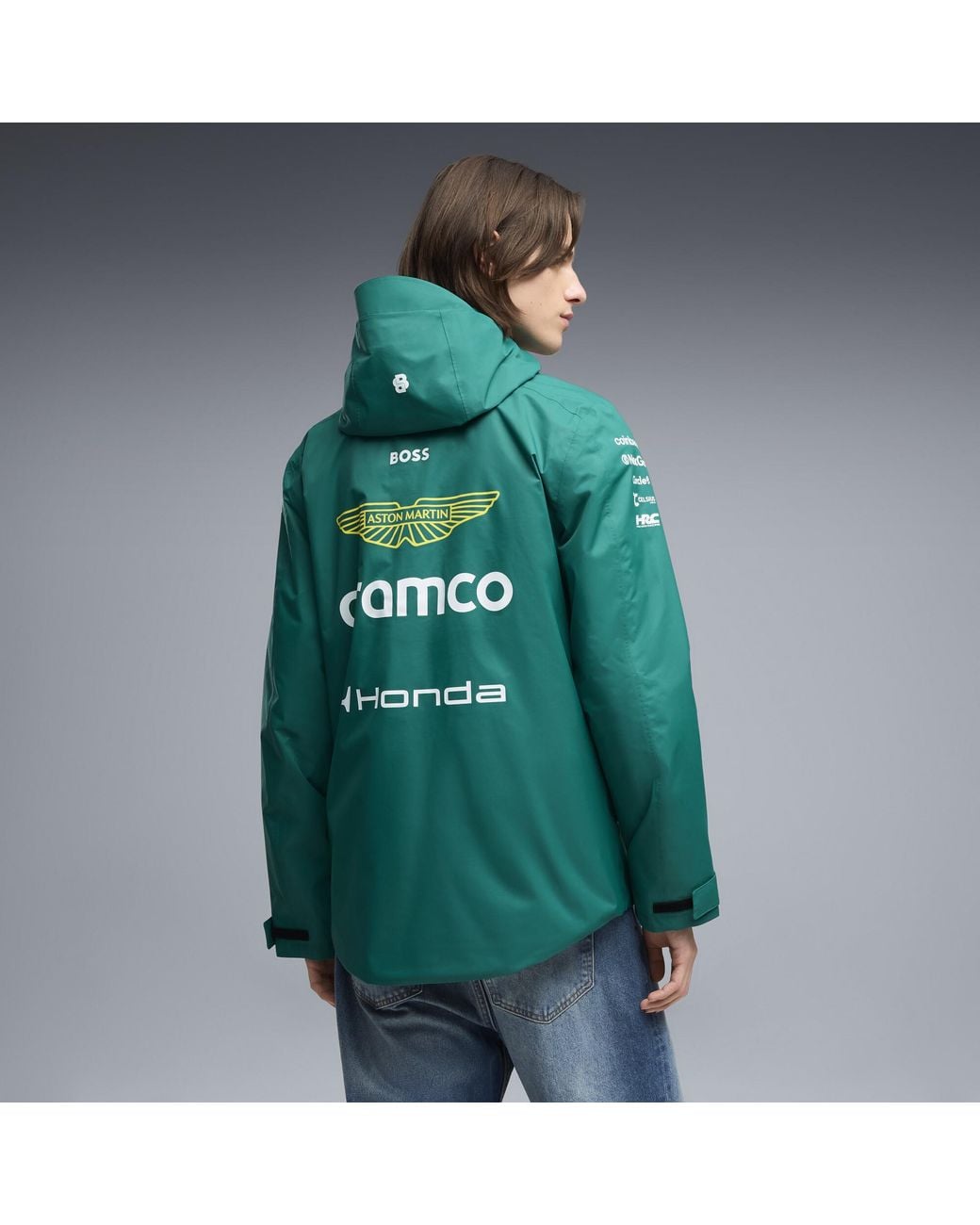 PUMA X Aston Martin Aramco F1Â Team Replica Rain Jacket in Green for ...