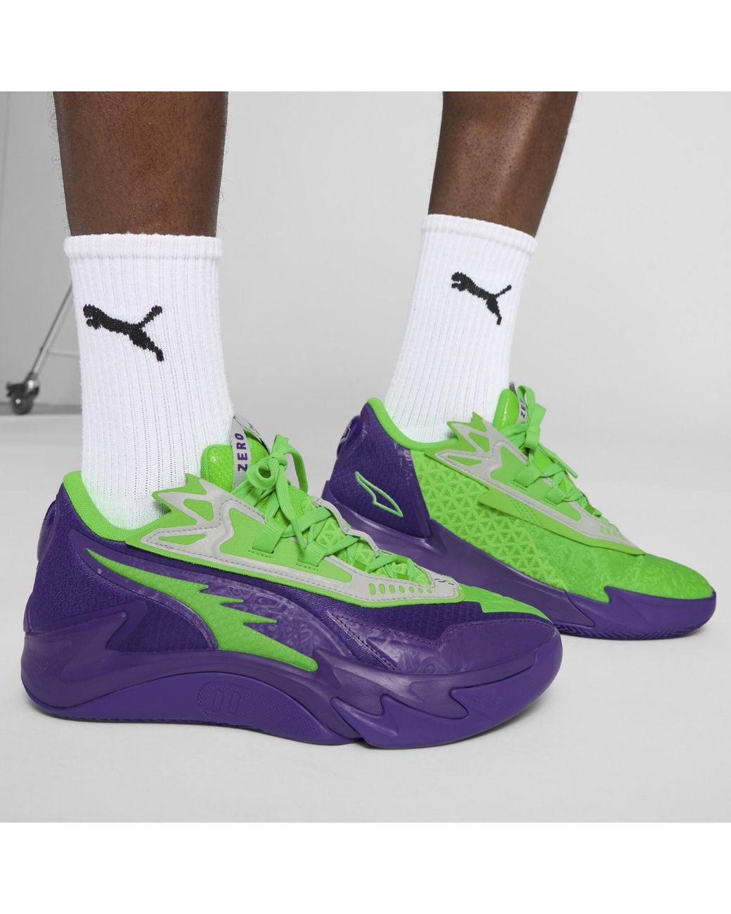 PUMA Scoot Zeros Ii Nxtpro Hoops Basketball Shoes in Green for Men | Lyst
