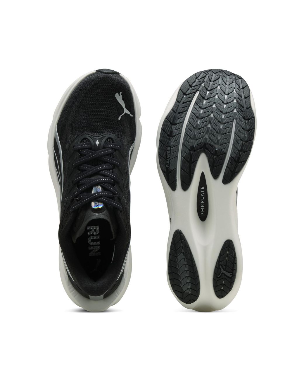 PUMA Deviate Nitroâ 4 Wide Road Running Shoes in Black | Lyst
