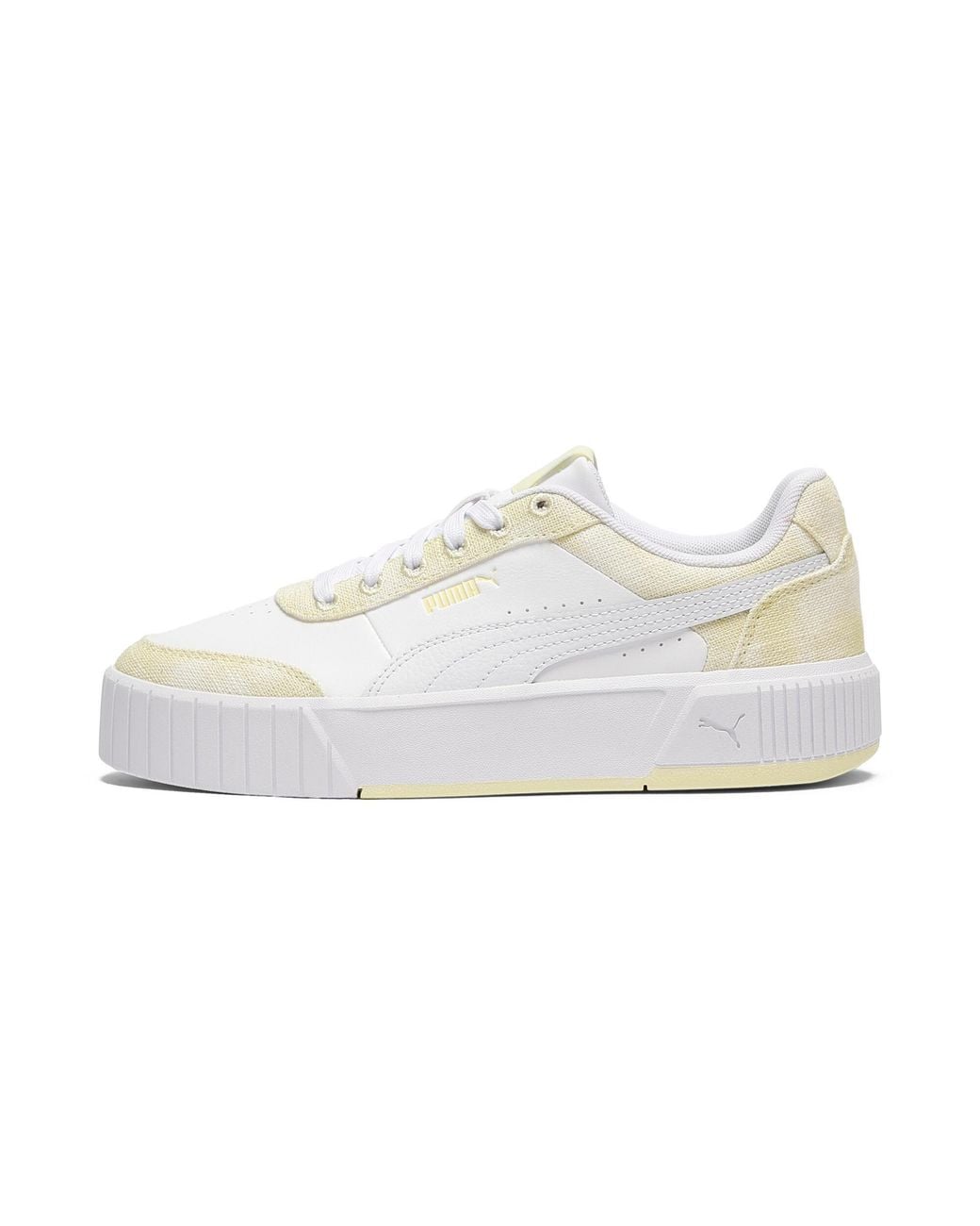 PUMA Carina Mia Acid Wash Sneakers in White | Lyst