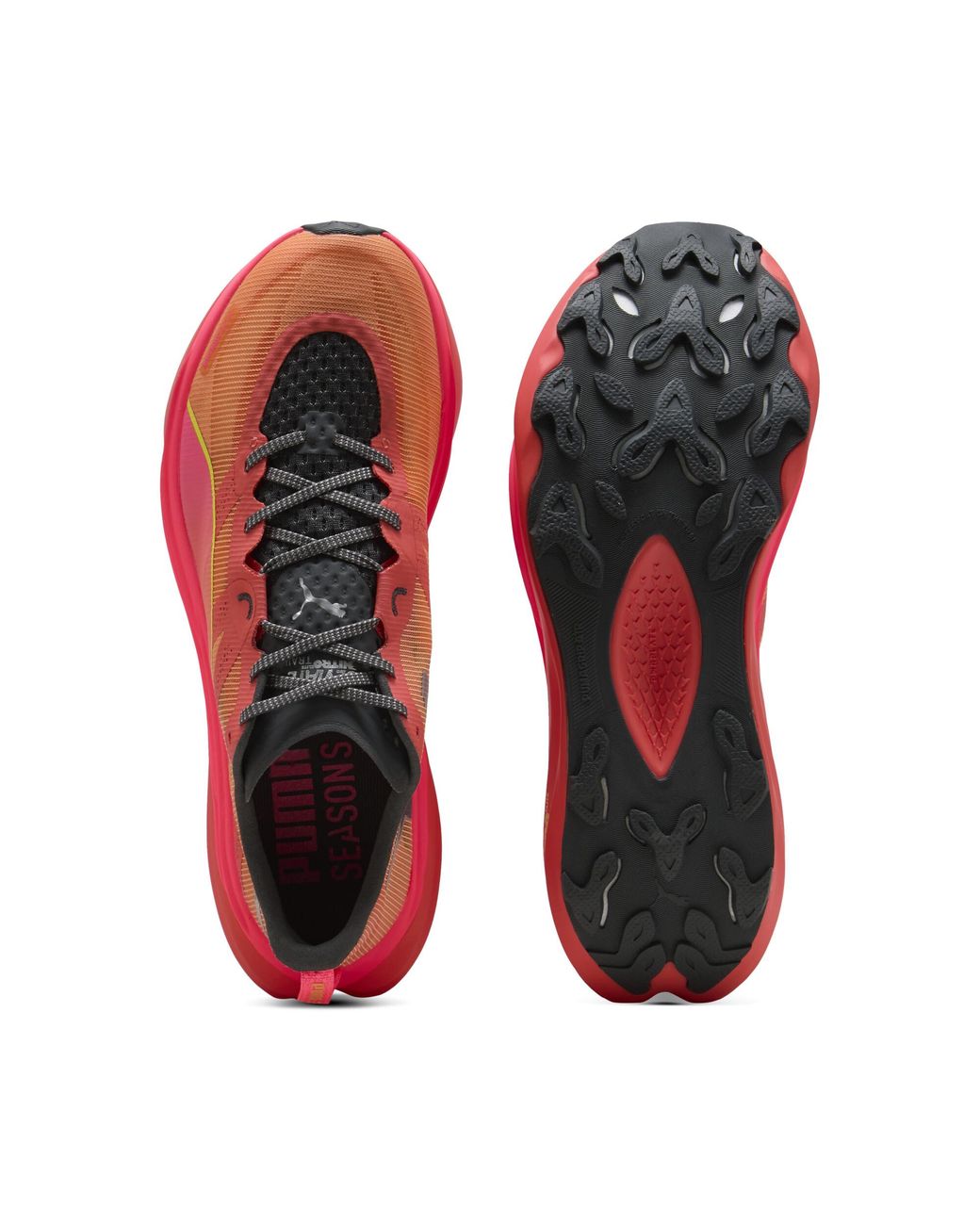 PUMA Deviate Nitroâ Elite Trail Running Shoes in Red for Men | Lyst