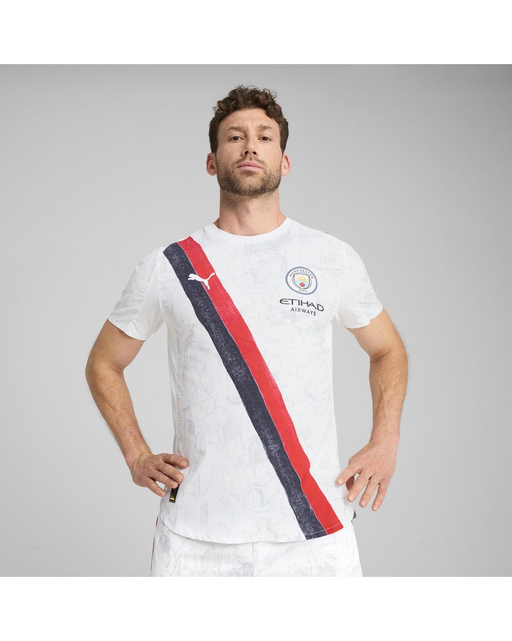 PUMA Kidsuper X Manchester City Authentic Jersey in Red for Men | Lyst