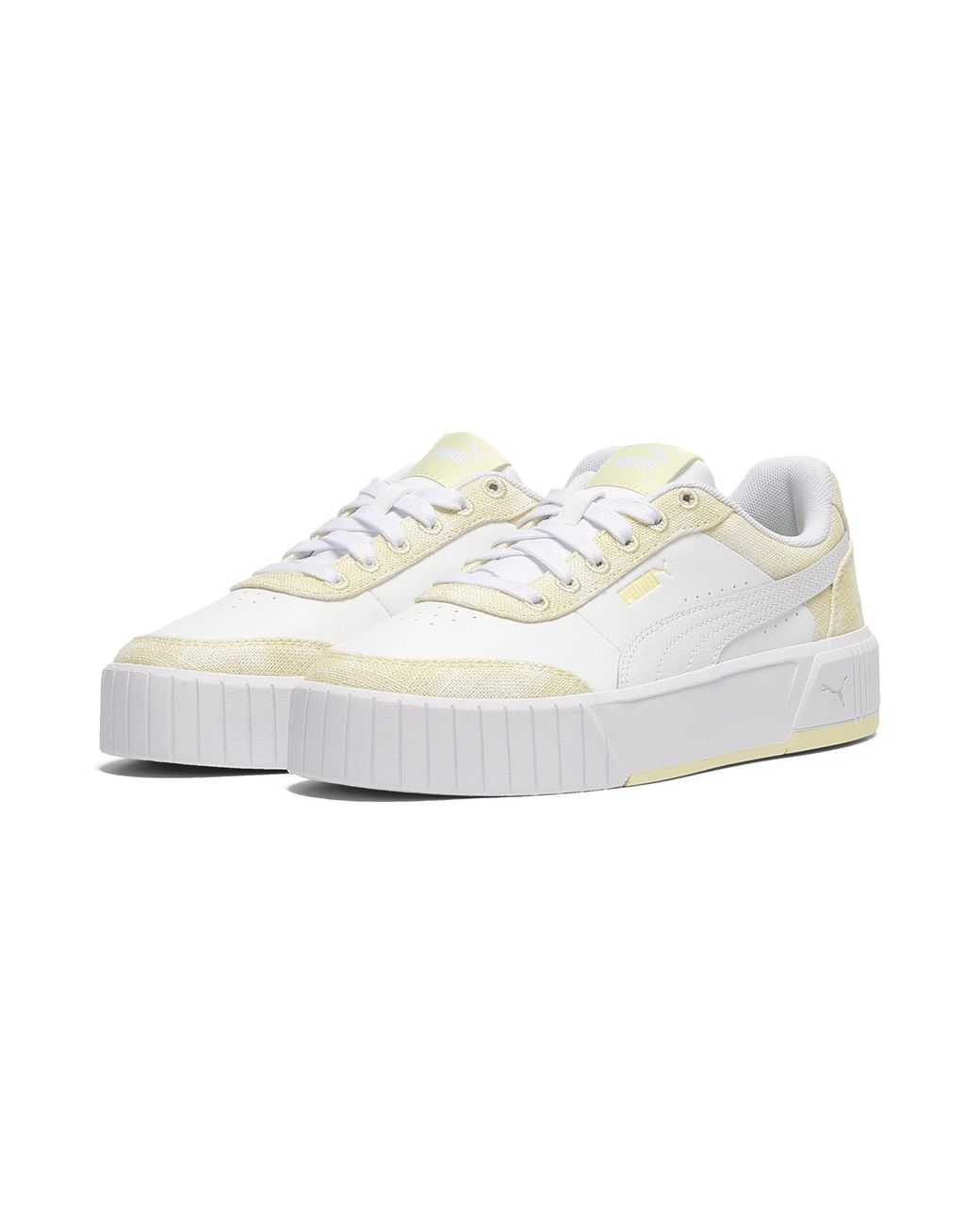 PUMA Carina Mia Acid Wash Sneakers in White | Lyst