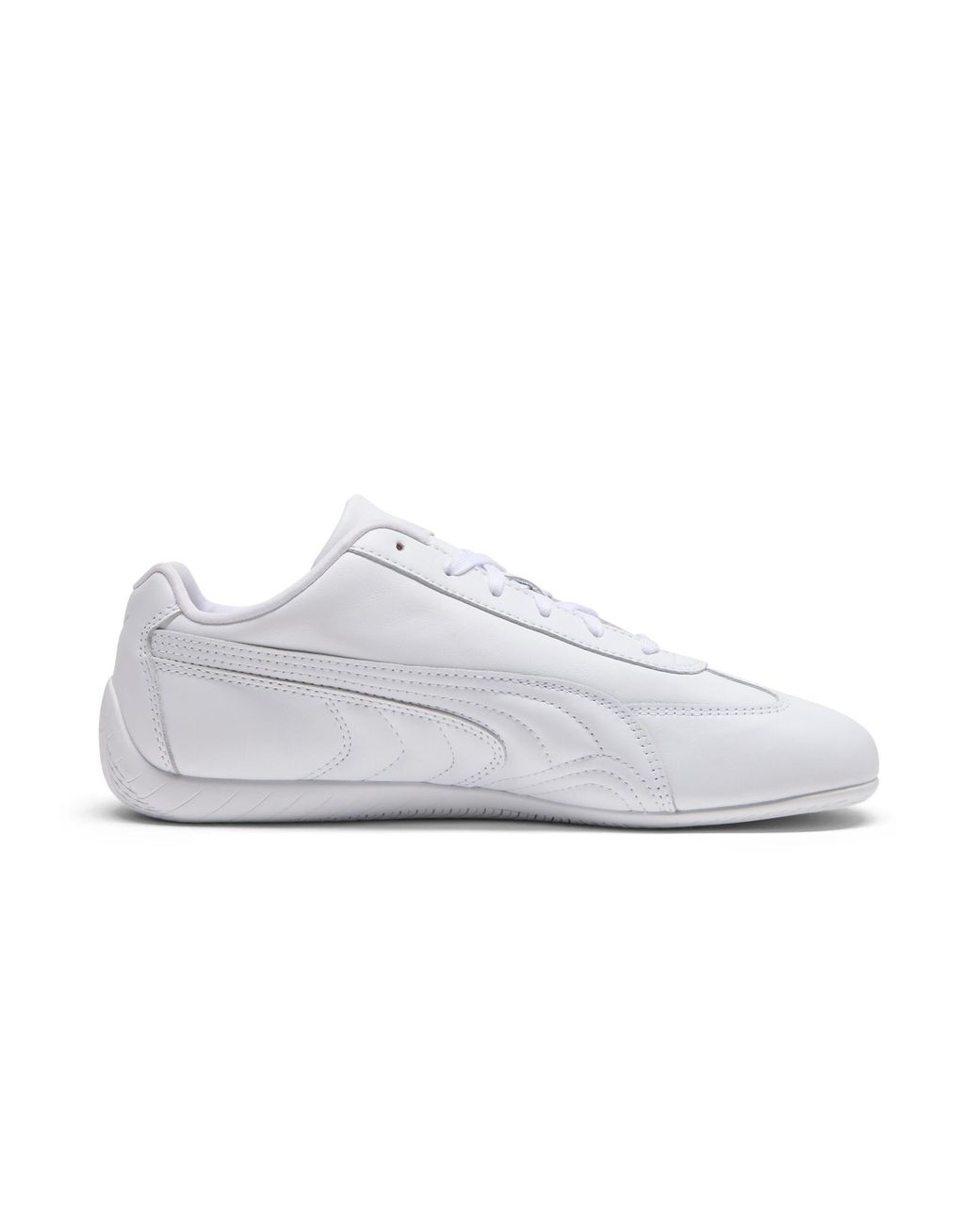 PUMA Speedcat Full Leather Shoes in White | Lyst