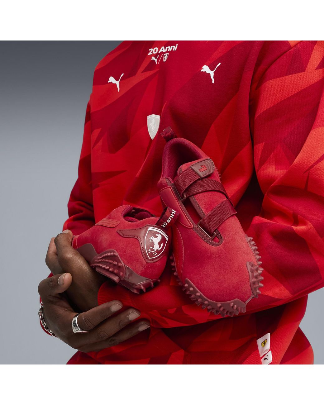 PUMA Scuderia Ferrari Hp 20 Years Of Mostro Sneakers in Red | Lyst UK