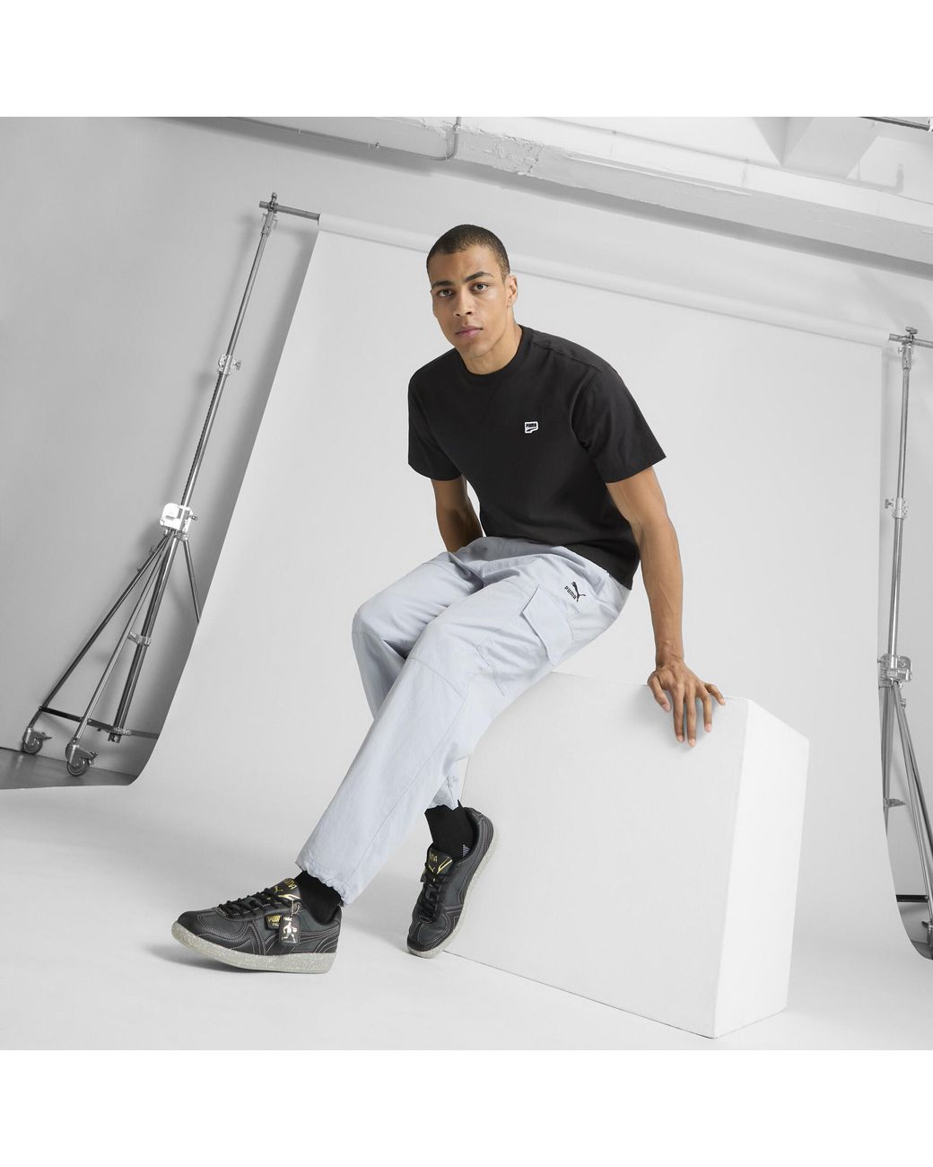PUMA Play Loud Palermo Sneakers in Black | Lyst