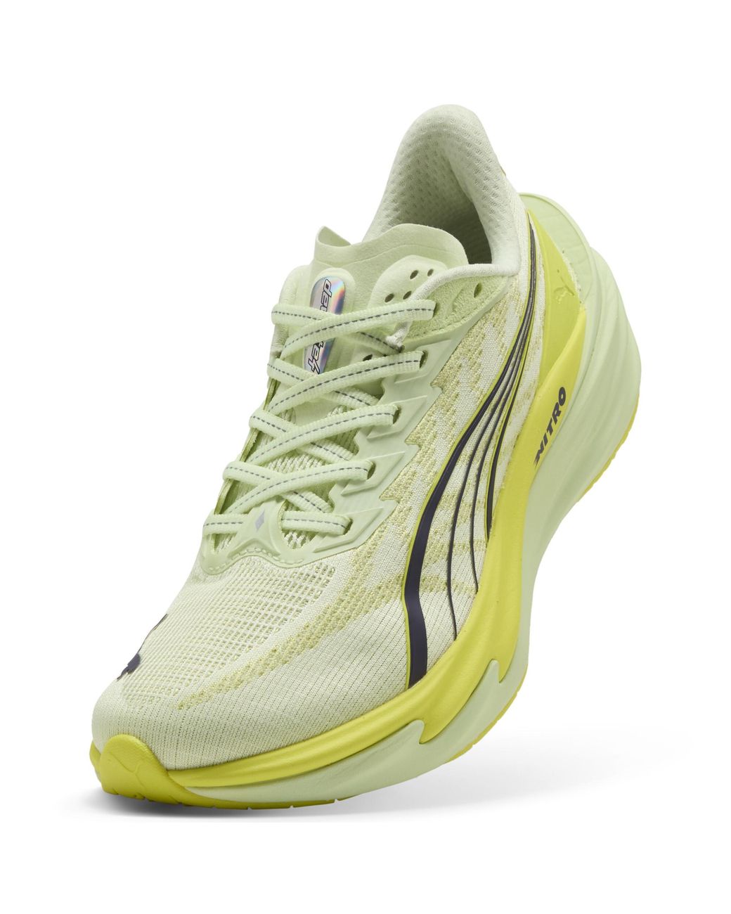 PUMA Deviate Nitroâ 4 Road Running Shoes in Yellow | Lyst