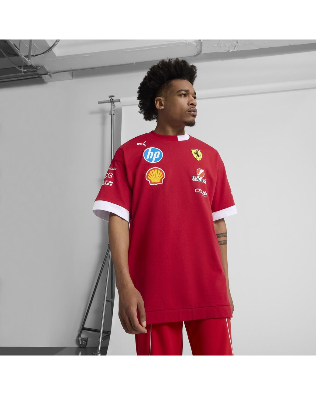 PUMA Scuderia Ferrari 2025 Drivers T-Shirt in Red for Men | Lyst