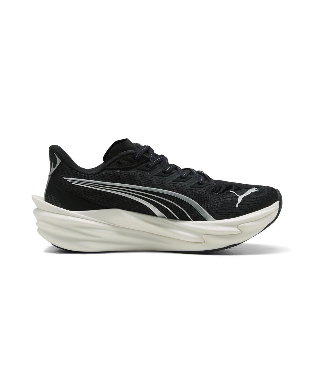 PUMA Deviate Nitroâ 4 Wide Road Running Shoes in Black | Lyst