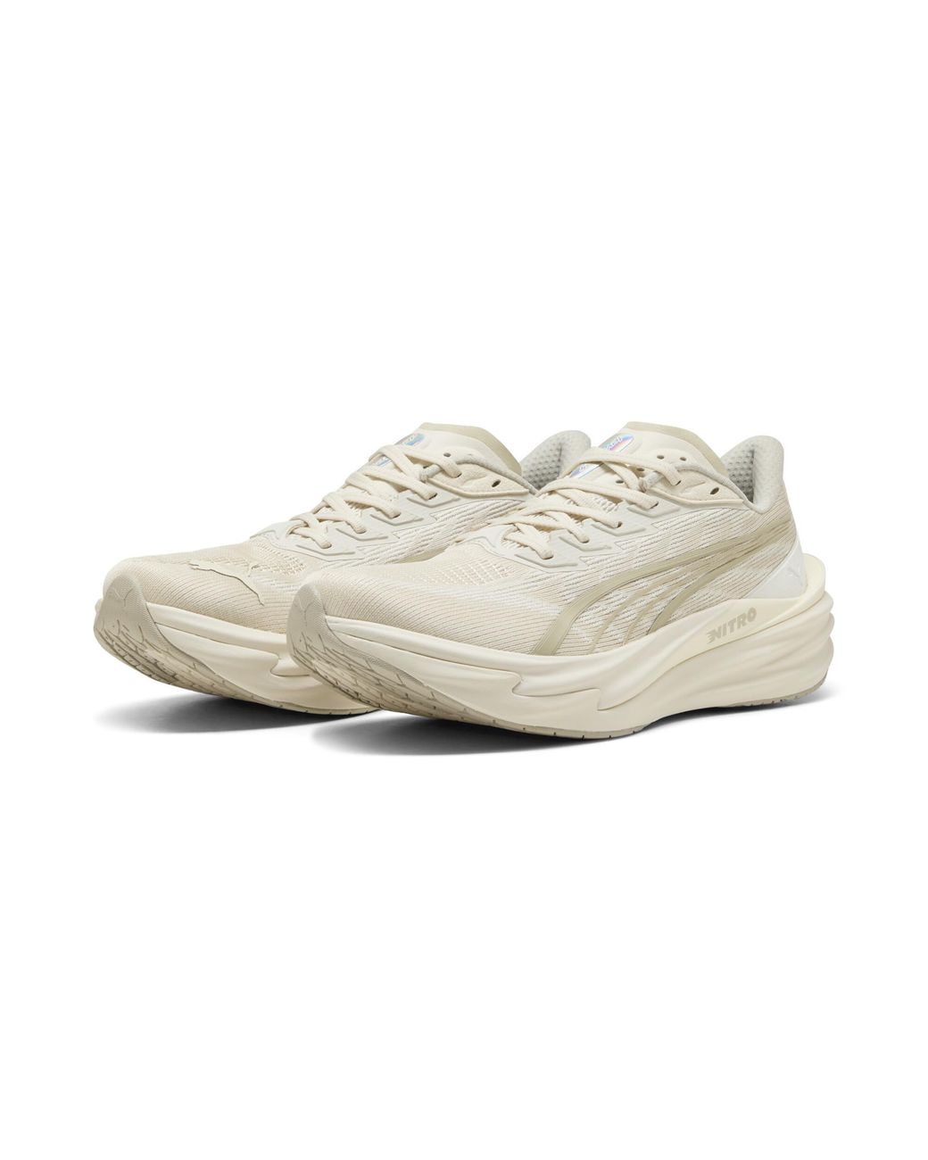 PUMA Deviate Nitroâ 4 Road Running Shoes in White for Men | Lyst