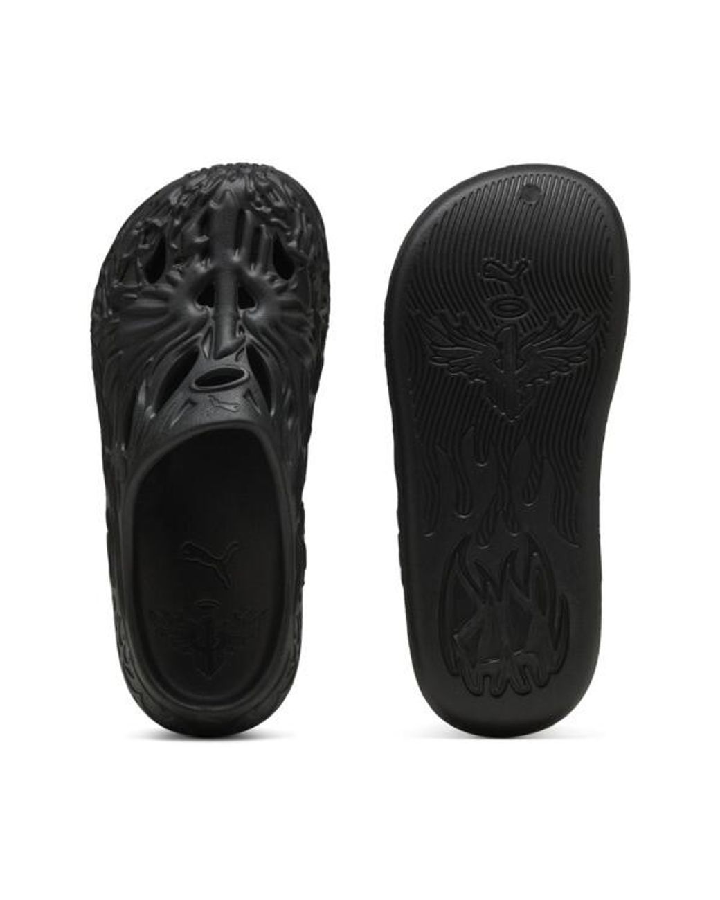 PUMA Mb.04 Basketball Slides in Black | Lyst