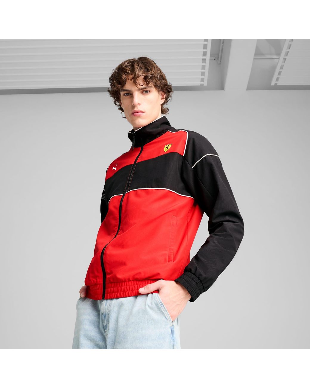 PUMA Scuderia Ferrari Hp Race Sds 2.0 Jacket in Red for Men | Lyst UK