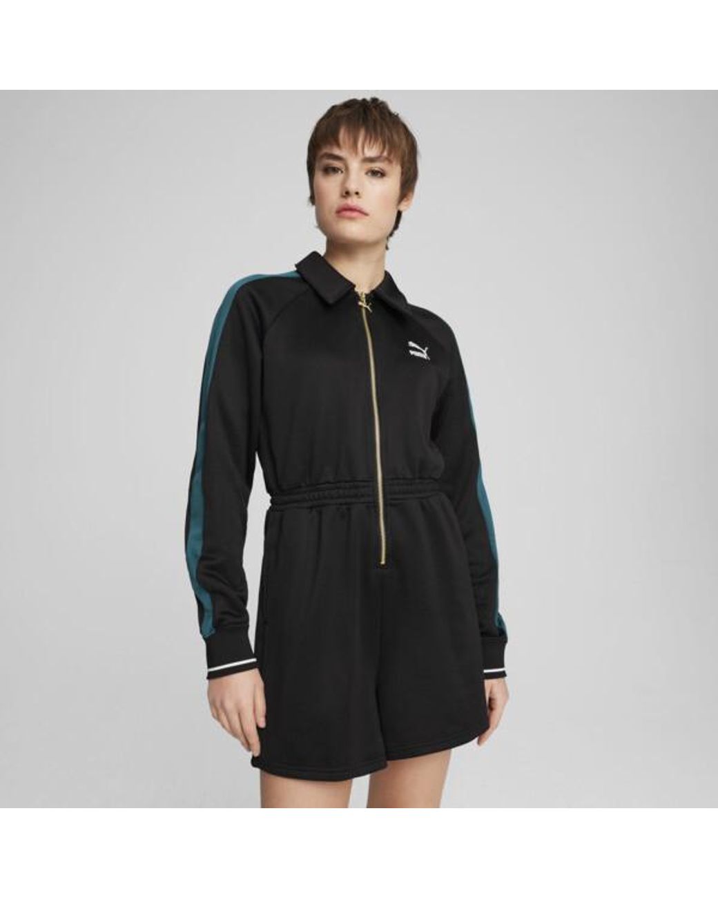 PUMA Play Loud T7 Romper in Black | Lyst