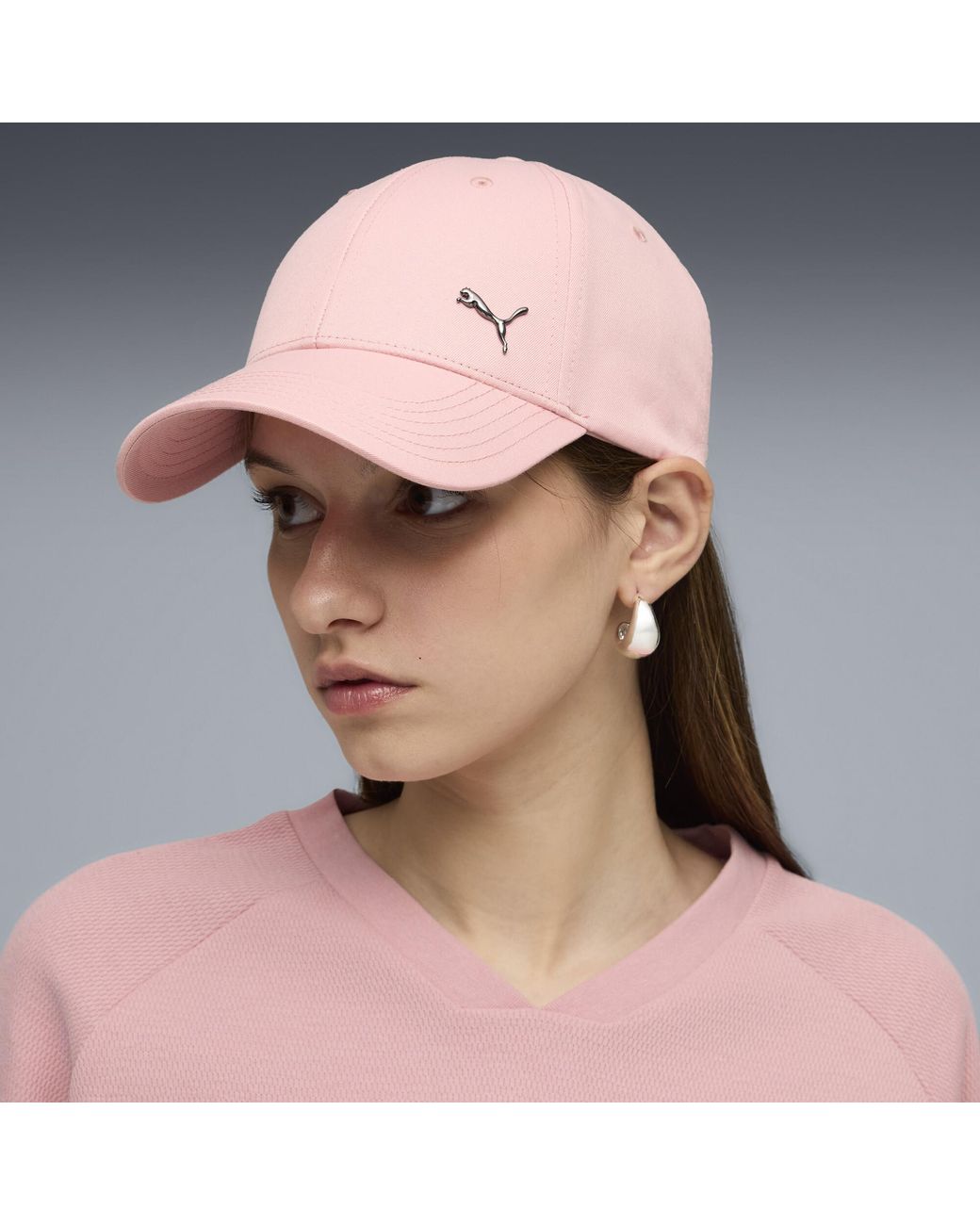 PUMA Essentials Metal Cat Baseball Cap in Pink | Lyst UK