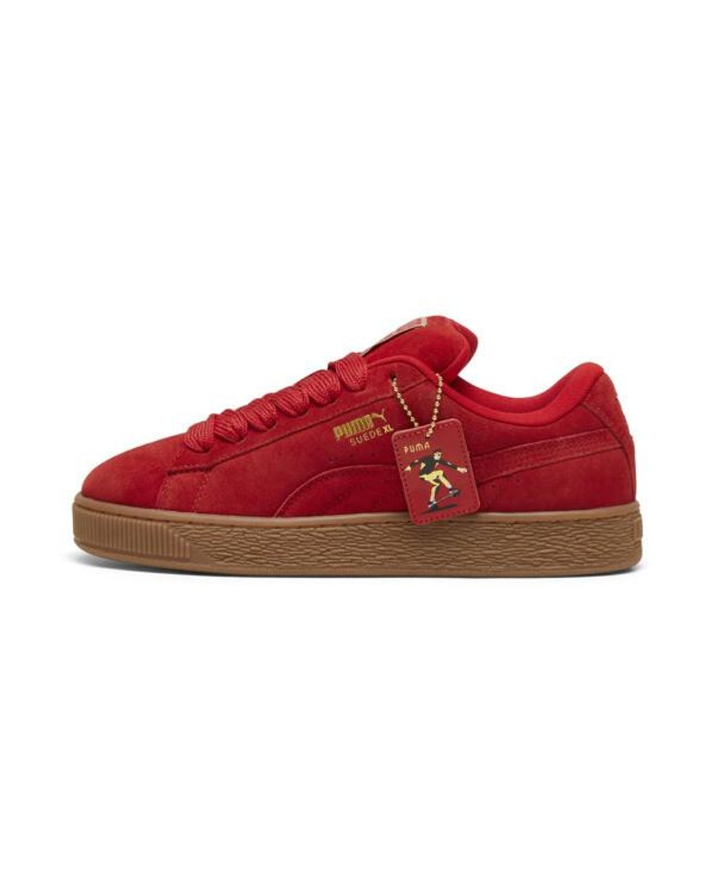PUMA Play Loud Suede Xl Sneakers in Red | Lyst