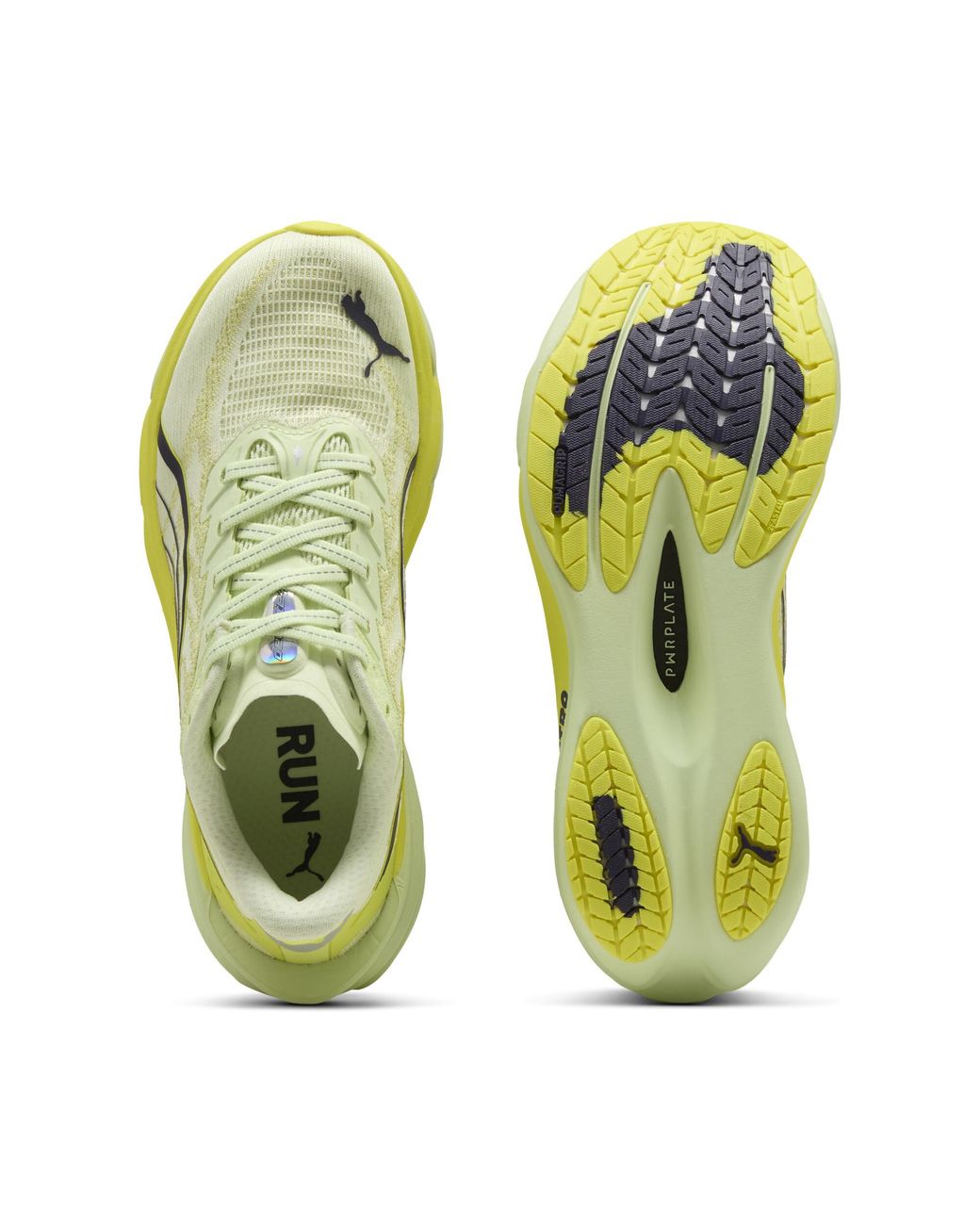 PUMA Deviate Nitroâ 4 Road Running Shoes in Yellow | Lyst