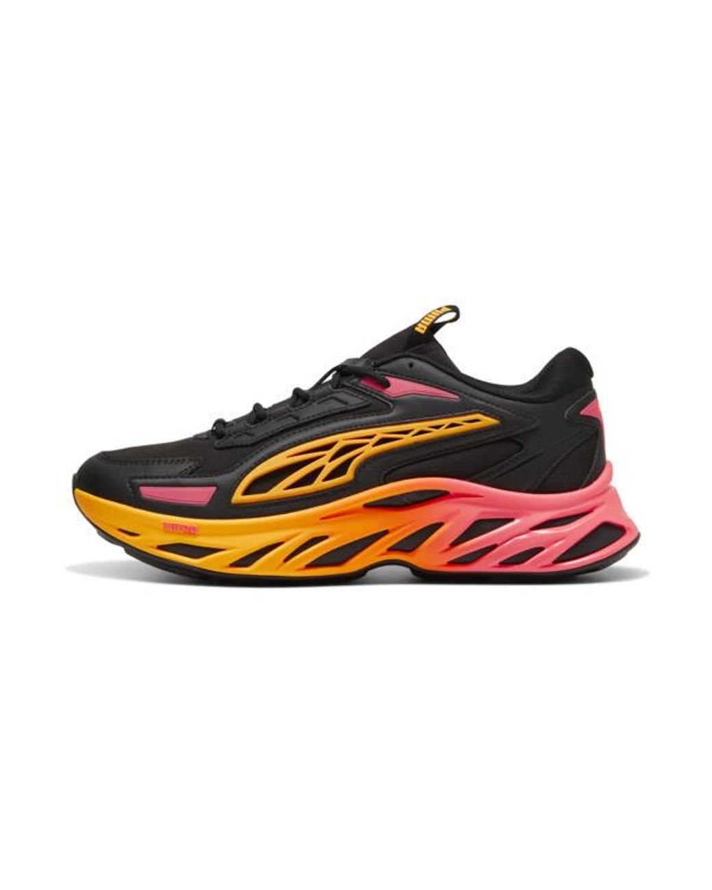 PUMA Exotek Nitro Fire Glow Sneakers in Black | Lyst
