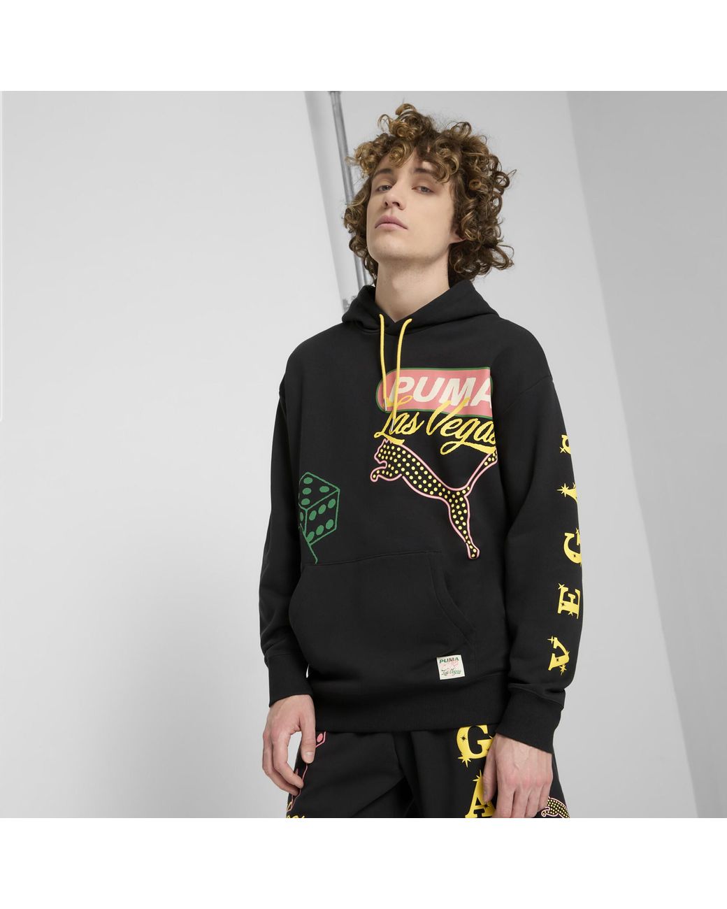 PUMA Wardrobe Ess Lv Hoodie Tr in Black for Men | Lyst