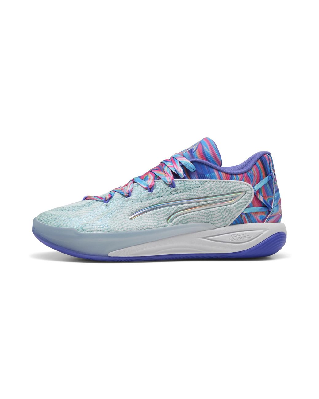 PUMA Stewie 4 Prism Basketball Shoes in Blue | Lyst
