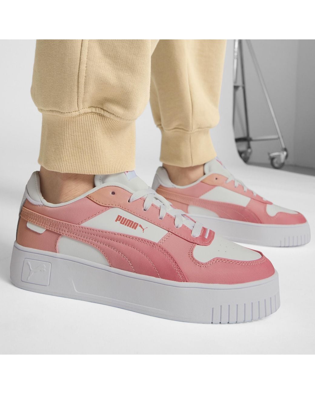 PUMA Carina Street Dip Fade Sneakers in Pink | Lyst