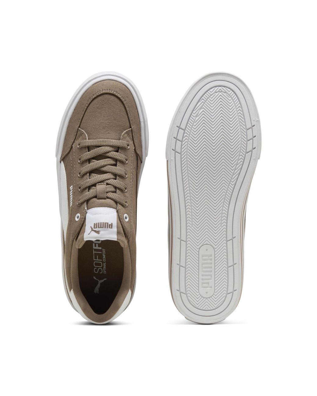 PUMA Court Classic Vulcanized Formstrip Sneakers in Brown for Men | Lyst