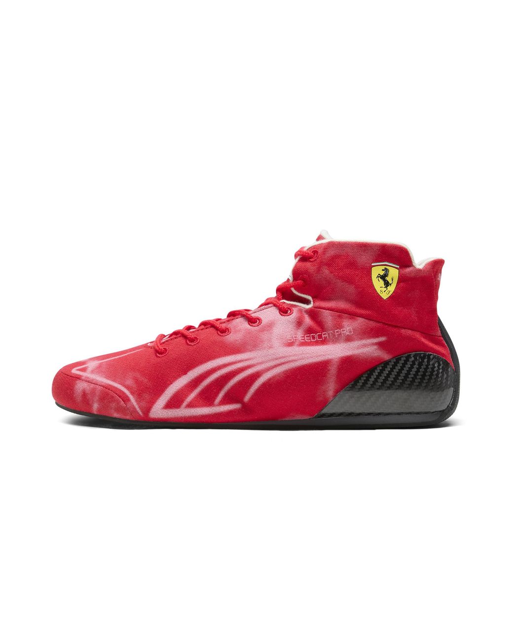 PUMA Scuderia Ferrari Speedcat Pro Desert Driving Shoes in Red | Lyst