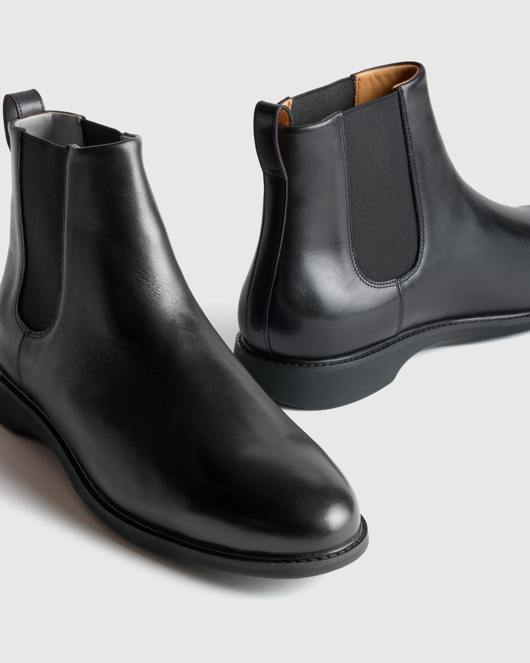 Quince Hybrid Crafted Leather Chelsea Boot, Italian Leather in Black ...