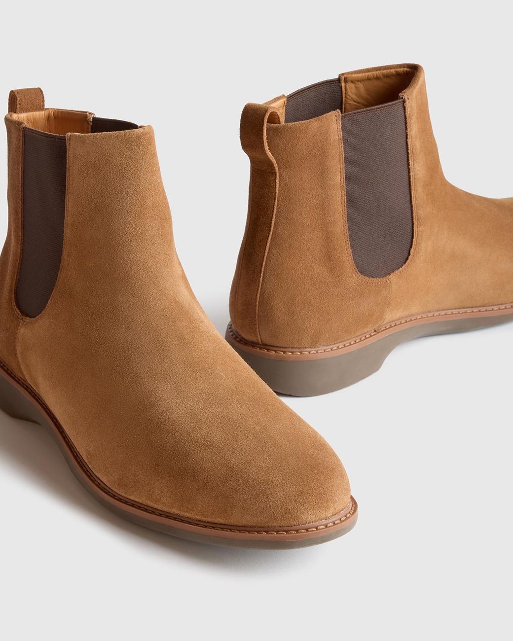 Quince Hybrid Crafted Leather Chelsea Boot, Italian Leather in Brown ...