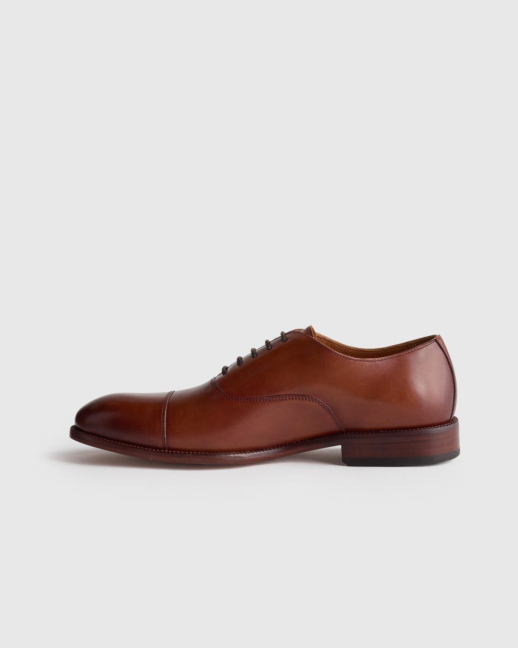 Quince Italian Leather Cap Toe Oxford in Brown for Men | Lyst