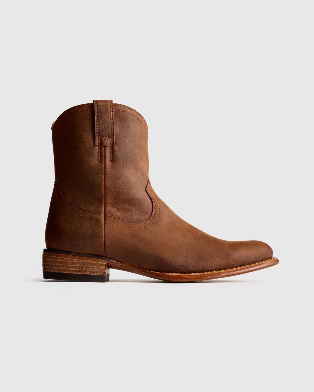 Quince Crafted Leather Western Zip Boot in Brown for Men | Lyst