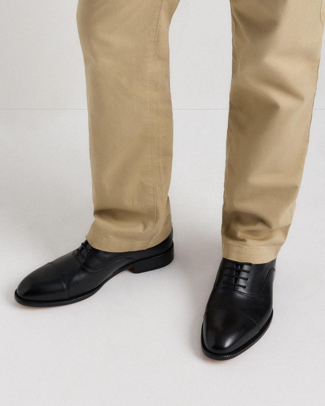 Quince Italian Leather Cap Toe Oxford in Black for Men | Lyst