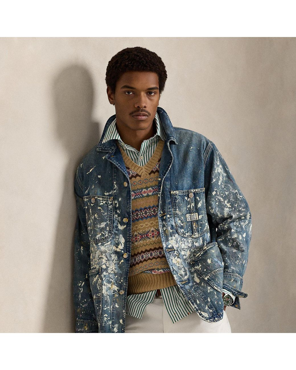 Polo Ralph Lauren Limited-Edition Hand-Painted Jacket in Blue for Men ...