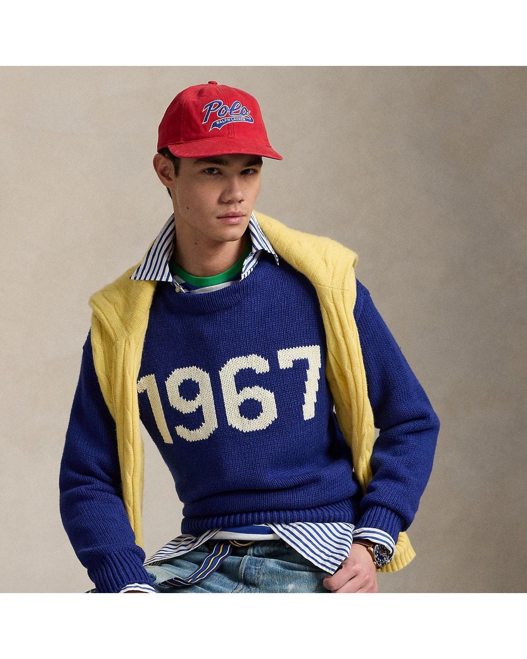 Polo Ralph Lauren The 1967 Jumper in Blue for Men | Lyst UK