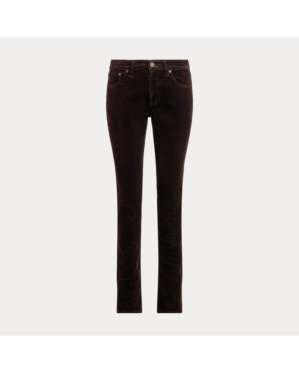 Ralph Lauren Ralph Lauren Barrett Slim Flocked Denim Jean in Black | Lyst