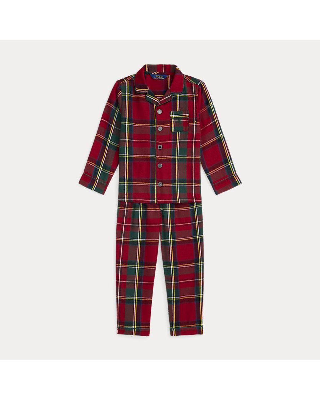 Polo Ralph Lauren Ralph Lauren Boy's Plaid Twill Sleep Set in Red for ...