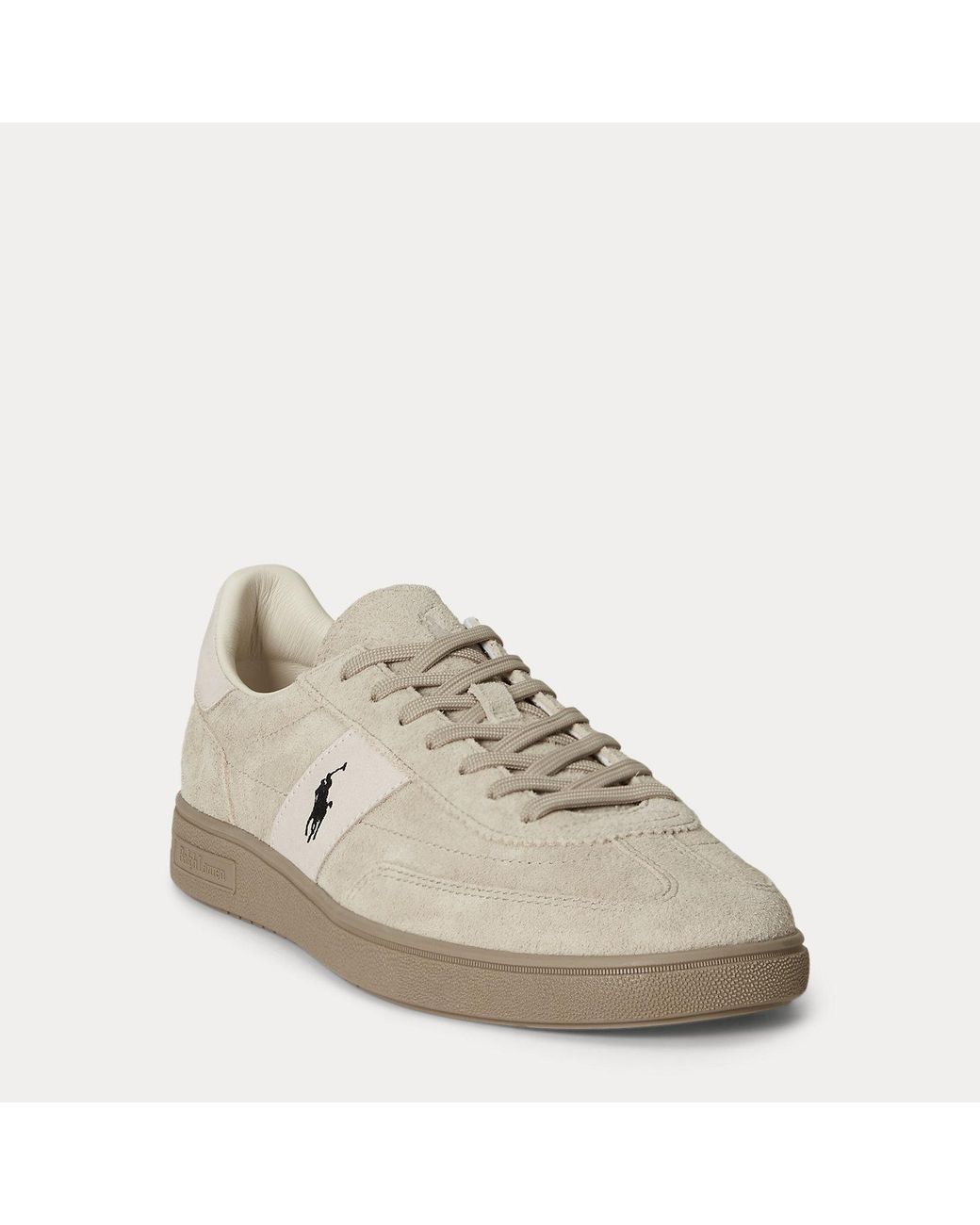 Polo Ralph Lauren Bedford Suede Trainer in Natural for Men | Lyst UK