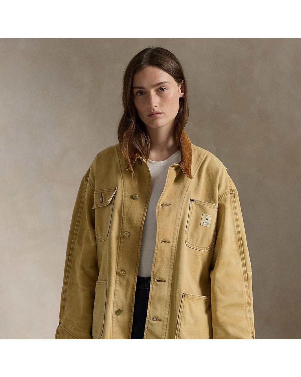 Polo Ralph Lauren Cotton Canvas Utility Jacket in Green | Lyst