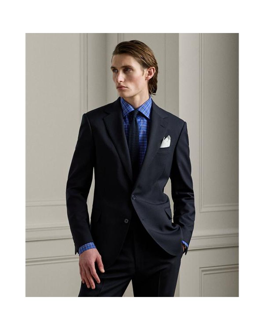 Ralph Lauren Gregory Hand-Tailored Wool Twill Suit in Blue for Men | Lyst