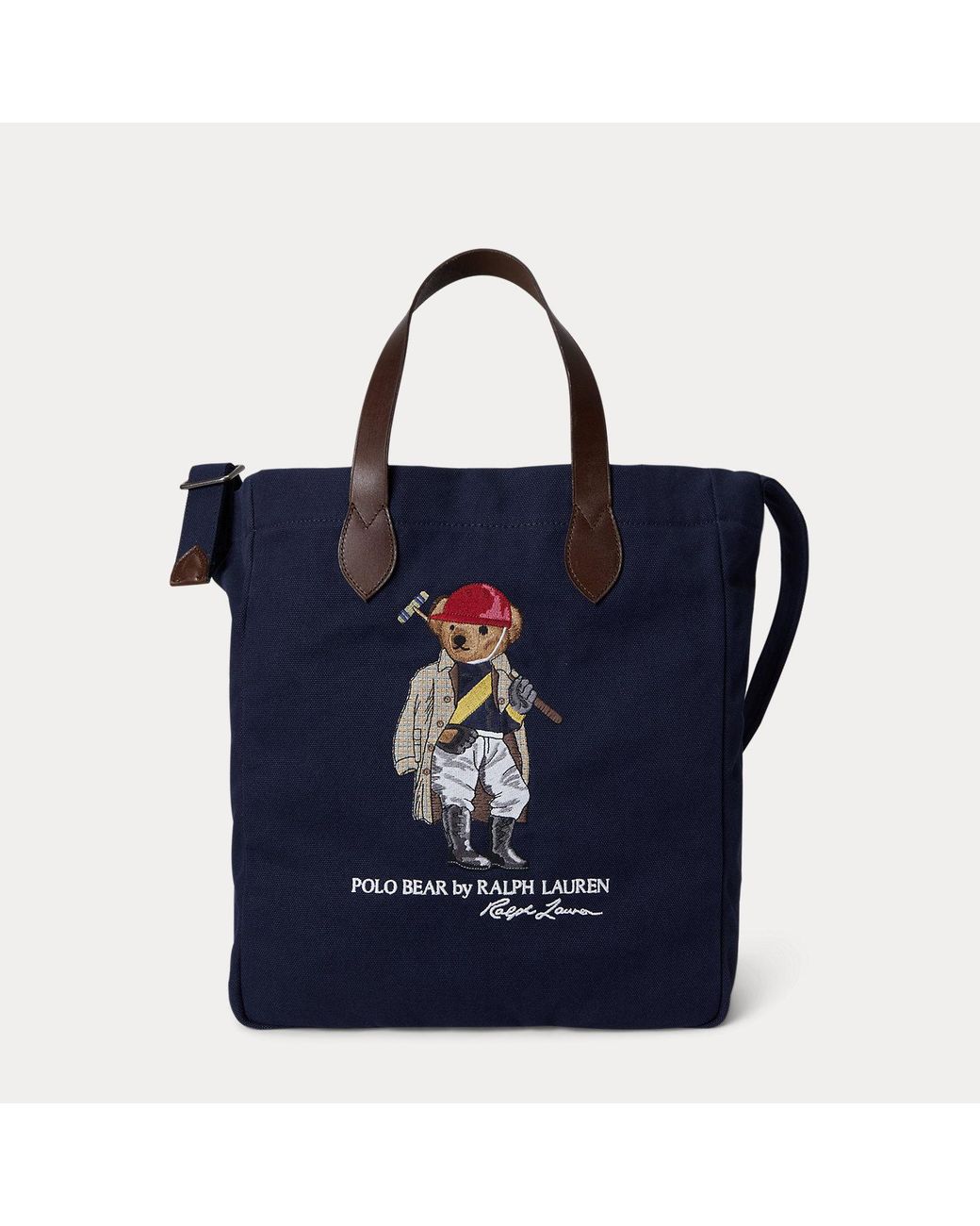 Polo Ralph Lauren Polo Bear Canvas Shopper Tote in Blue for Men | Lyst UK