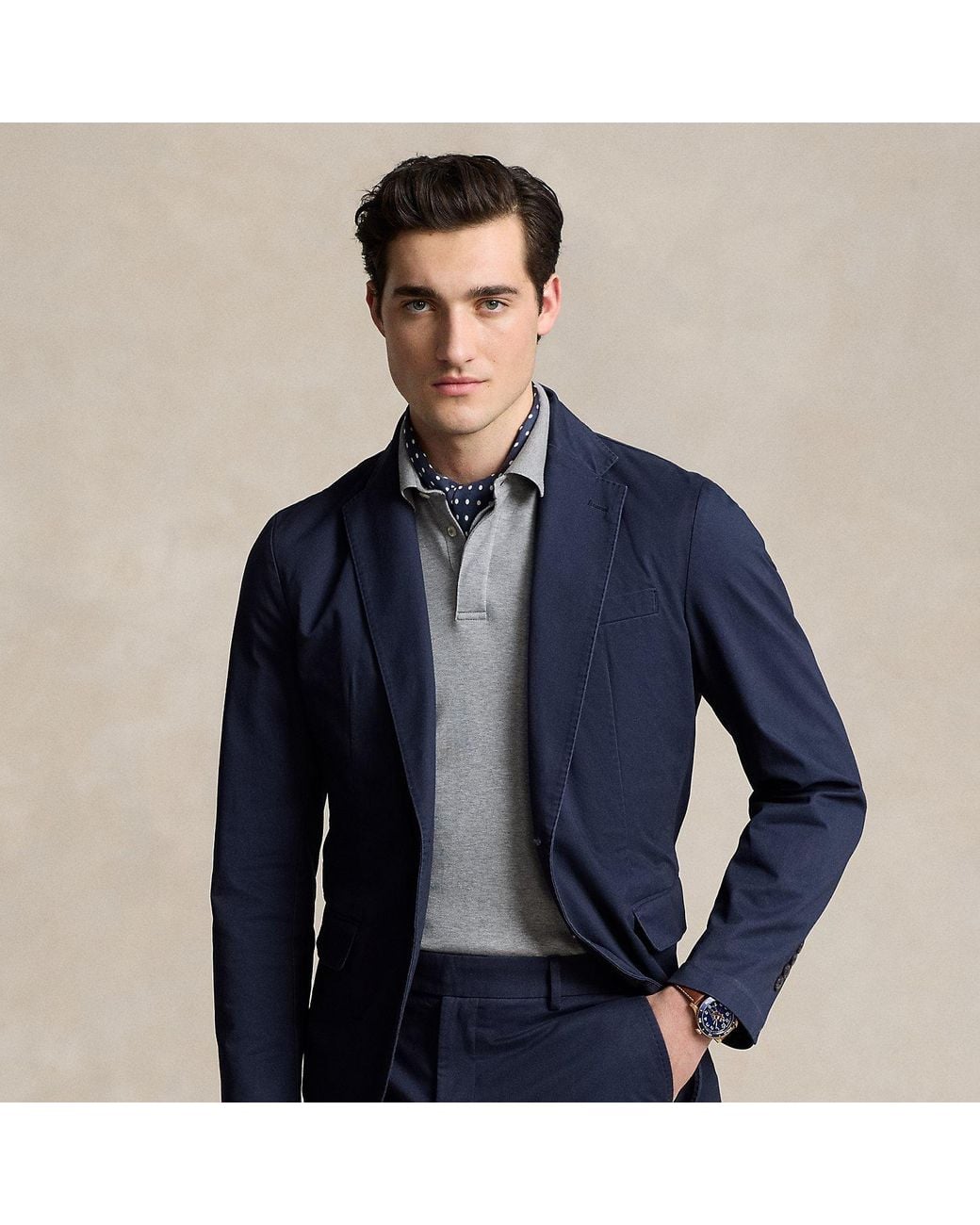 Polo Ralph Lauren Polo Modern Stretch Chino Suit Jacket in Blue for Men ...